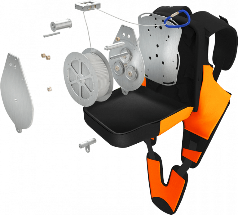 SkySaver emergency evacuation harness - Bünkl rescue